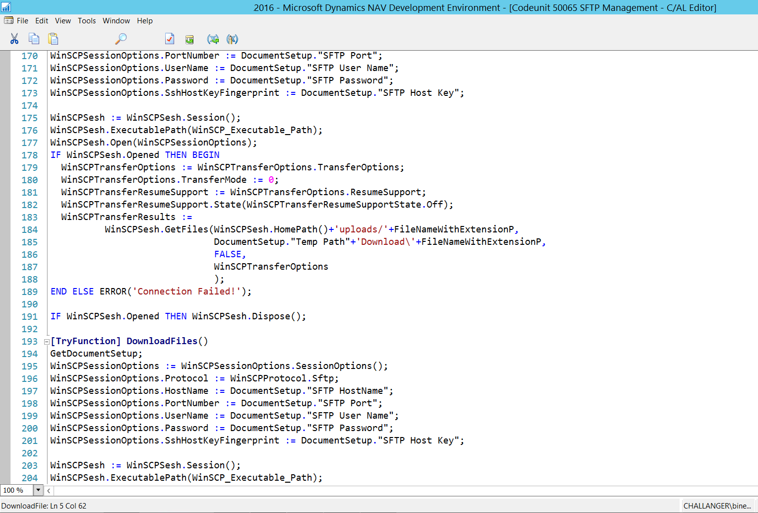 Microsoft Dynamics NAV By Binesh & Shilpa: SFTP Management using WinSCP