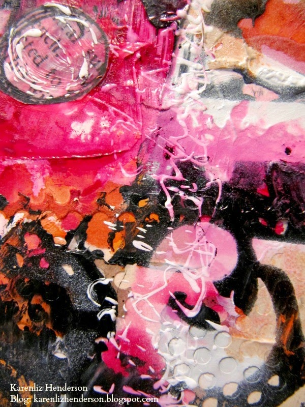 My Creative Endeavors: Abstract Tag: Playing with Inks