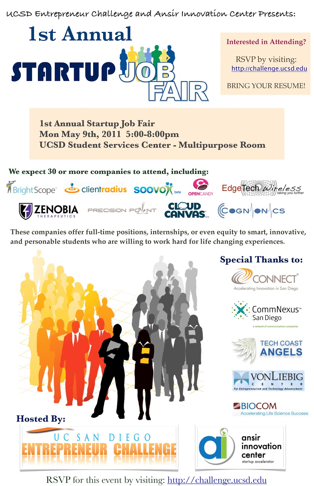 UC San Diego Jacobs School of Engineering Blog: Startup Job Fair / UCSD ...