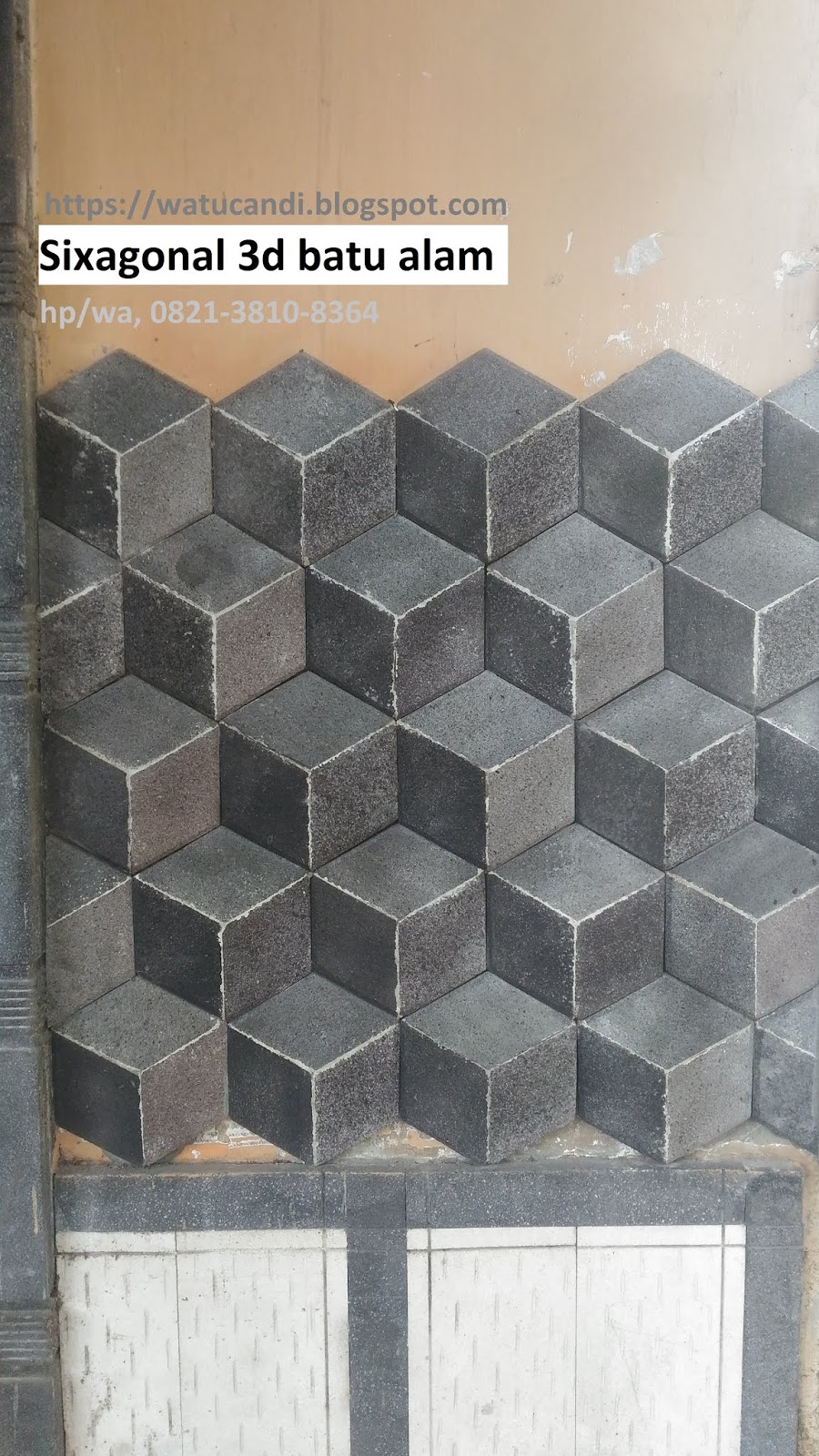 Dinding 3D Design Batu Alam Terbaru