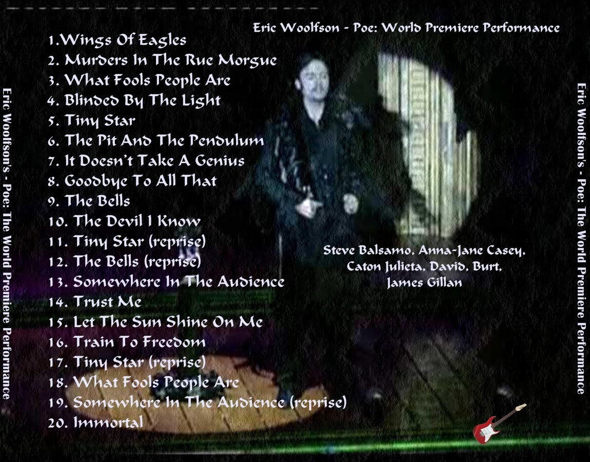 THE ALAN PARSONS PROJECT: BOOTLEG ERIC WOOLFSON: POE LIVE AT ABBEY ROAD ...