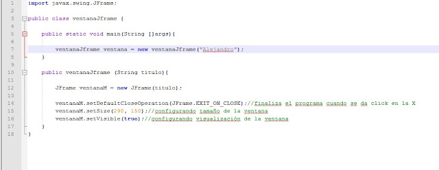 alejandrojava: Crear un ventana en Java