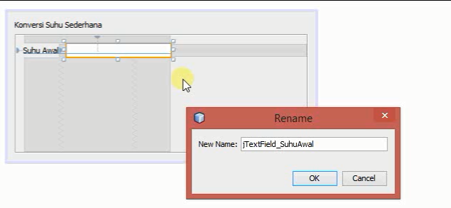 Membuat Program Konversi Suhu Dengan Java Swing Menggunakan Netbeans Tahap 2 User Interface