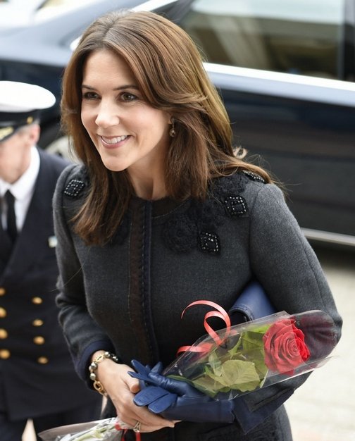 Crown Princess Mary visits the Viking Ship Museum
