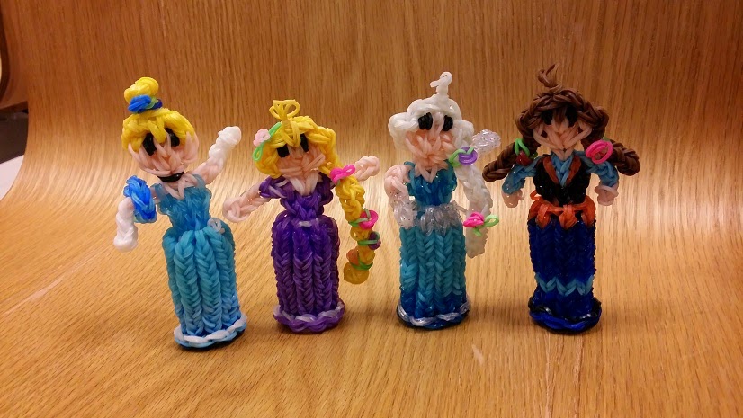 My Dollie Baby: Our Rainbow Loom Disney Princesses!