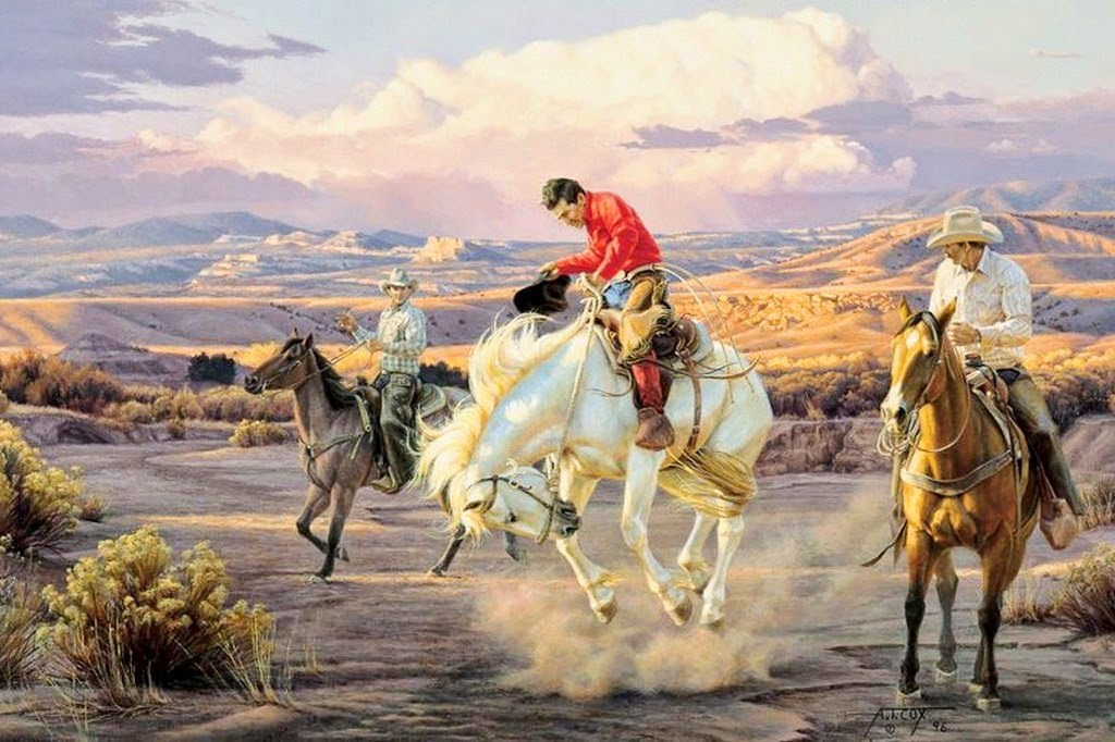 fantasticos-paisajes-del-campo-y-caballos | Cowboy art, Horse art ...