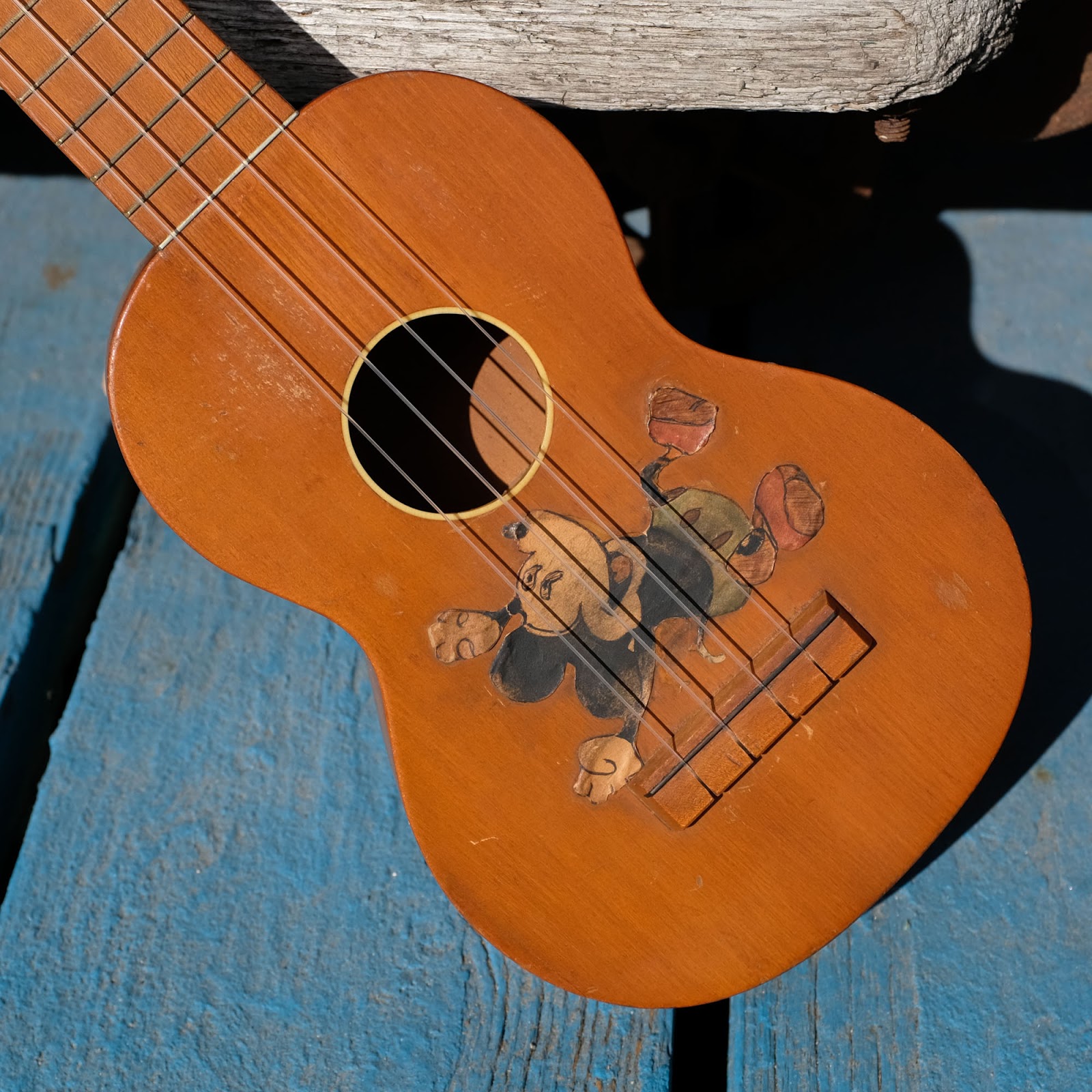 1920s Favilla "Mickey Mouse" Soprano Ukulele