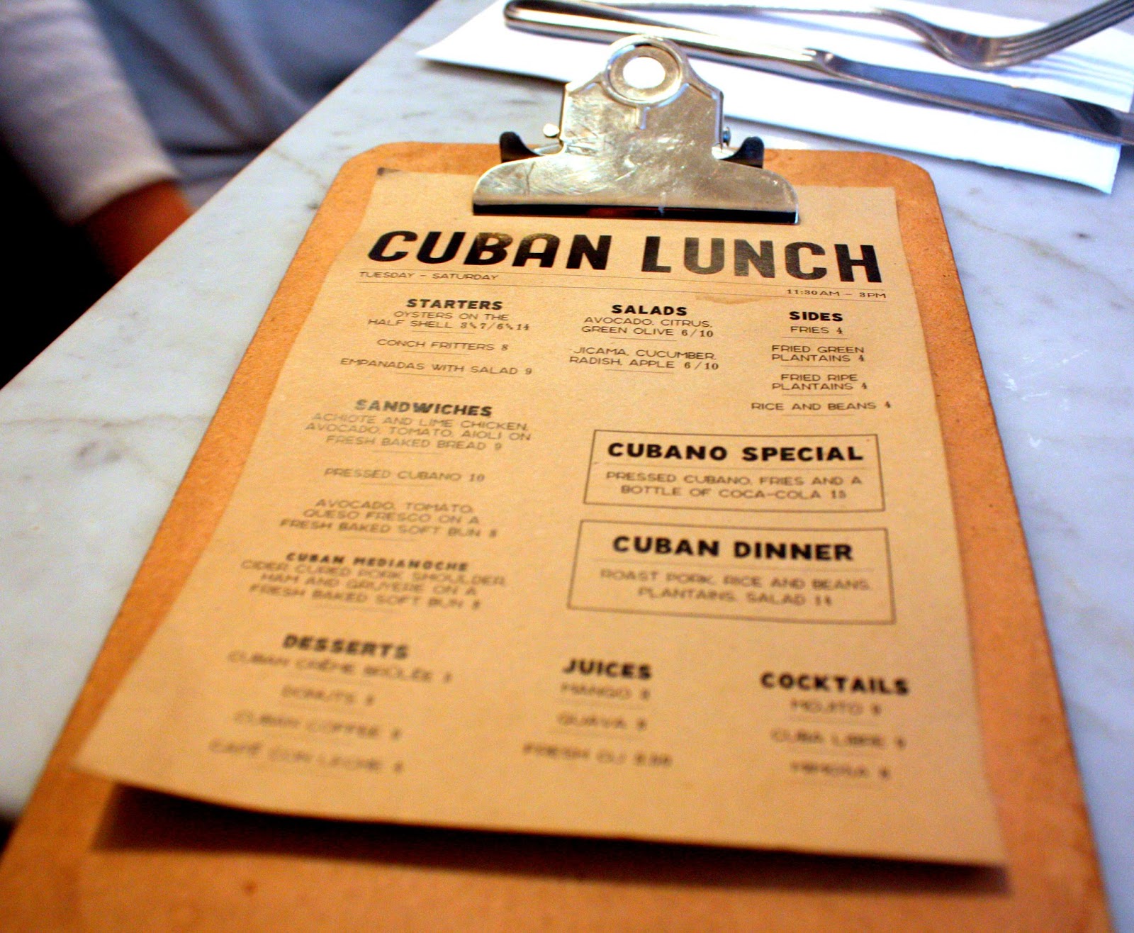 Cuban Lunch at Delux - Food Junkie Chronicles