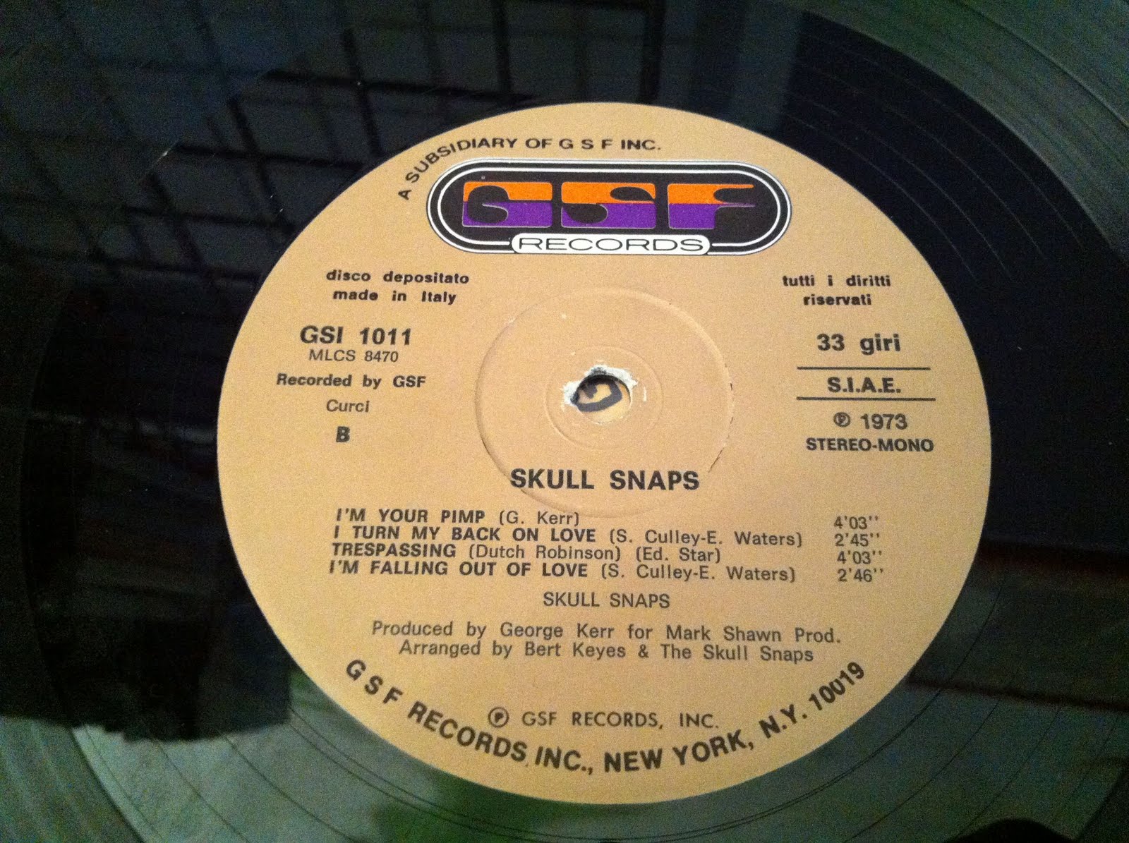 vinile360: Skull Snaps - S/T (1973)