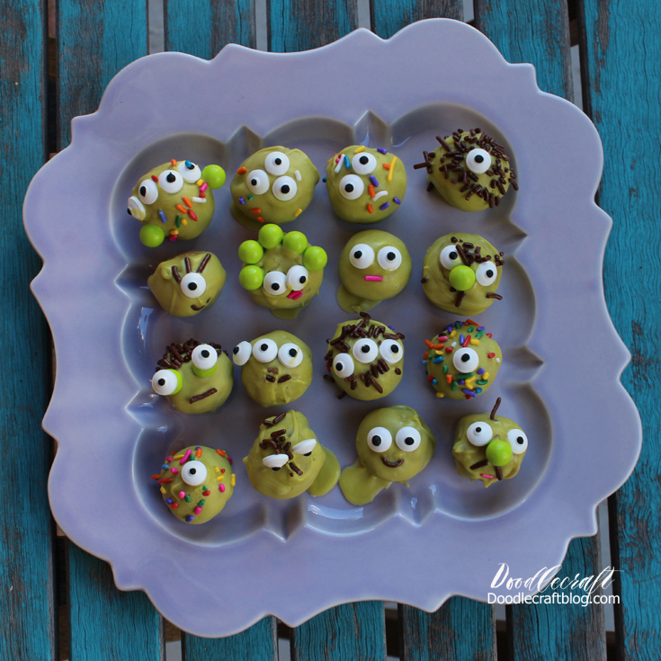 Alien Monster Cookie Dough Bites!