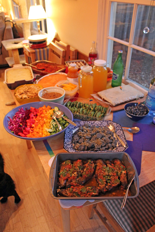 Vegan Eats and Treats!: Return of the Double Rainbow Potluck!