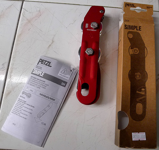 Toko iyi: Simple descender Petzl