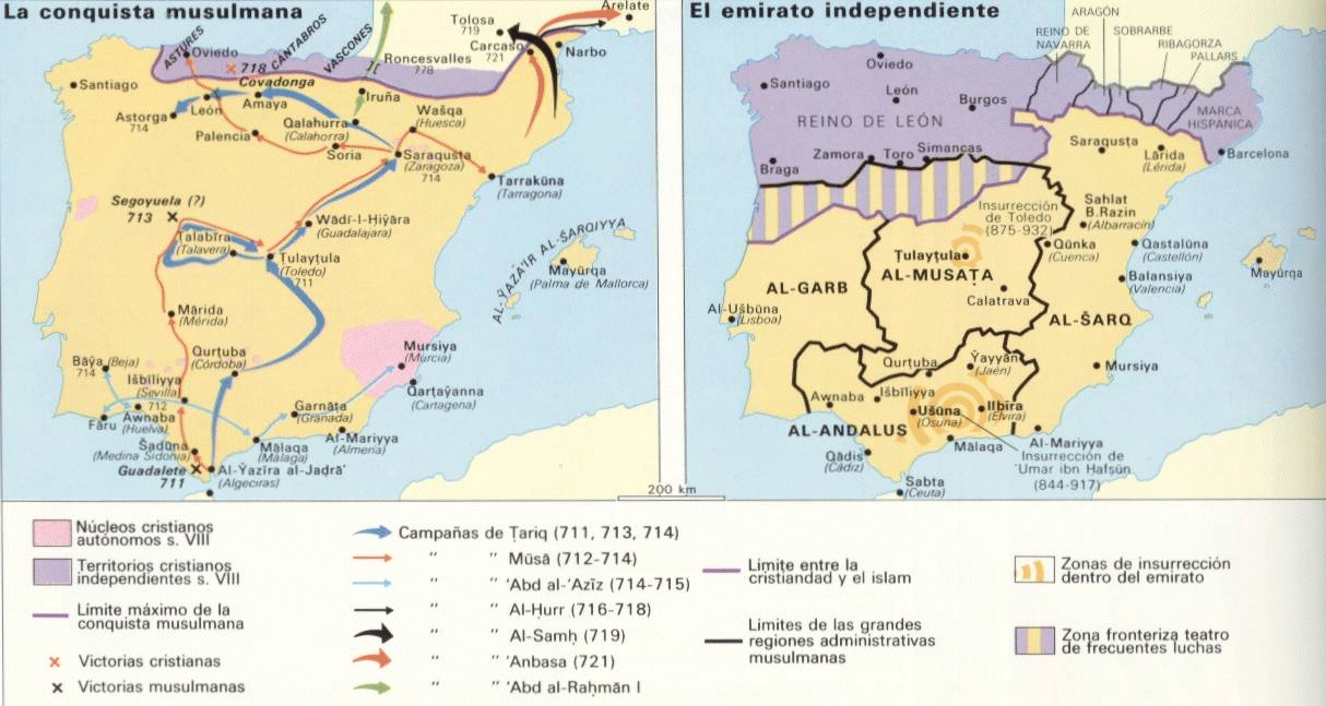 Recursos.- Al-Ándalus. Mapas. – Asociación Andaluza HESPÉRIDES