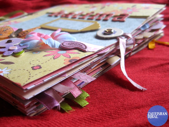 'Halima' Scrapbook For New Baby Daughter - Zaufishan