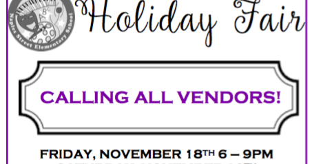 PS9 Naples Street Elementary School PTA: CALLING ALL VENDORS!