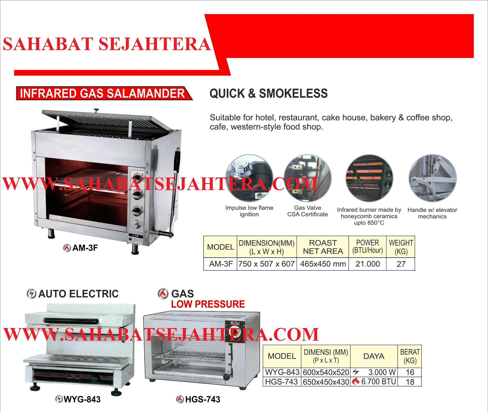 SALAMANDER / HANGING SALAMANDER / INFRARED SALAMANDER / MESIN ...