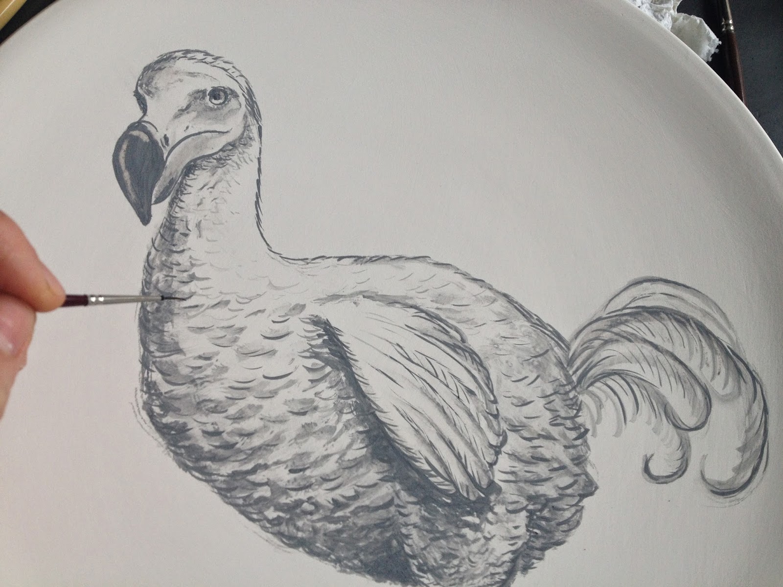 Snijder&CO: The making of Dodo - ( a decorative plate before and after ...
