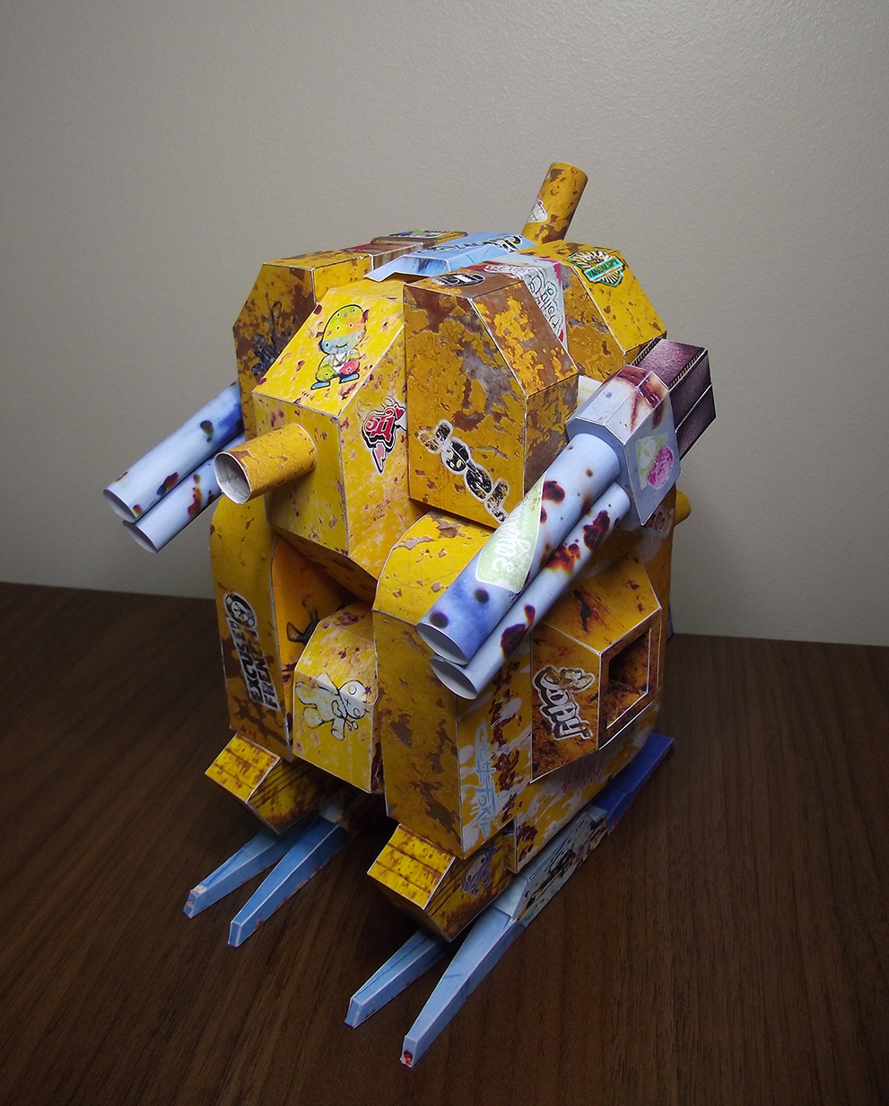 El Carmesi Paper Toy (Mecha) ~ Paperkraft.net - Free Papercraft, Paper ...