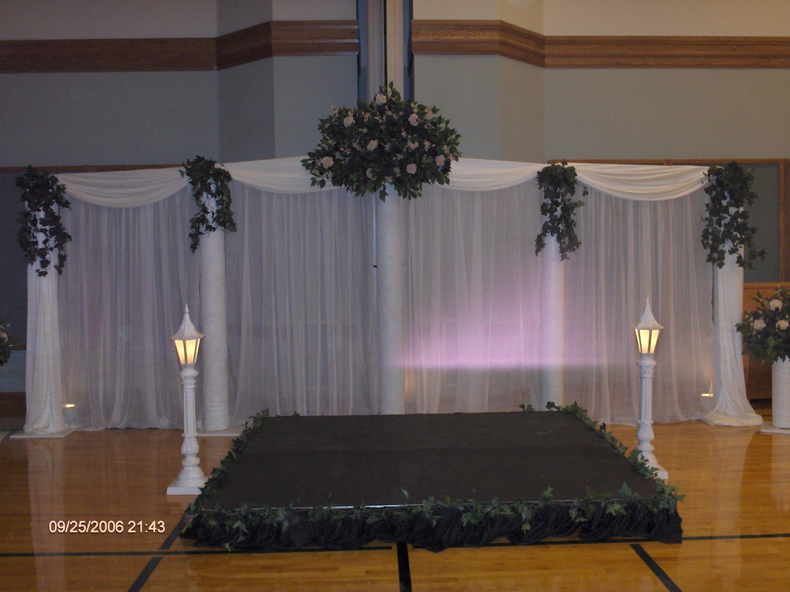 I Do... Weddings: Columns & Sheers backdrop