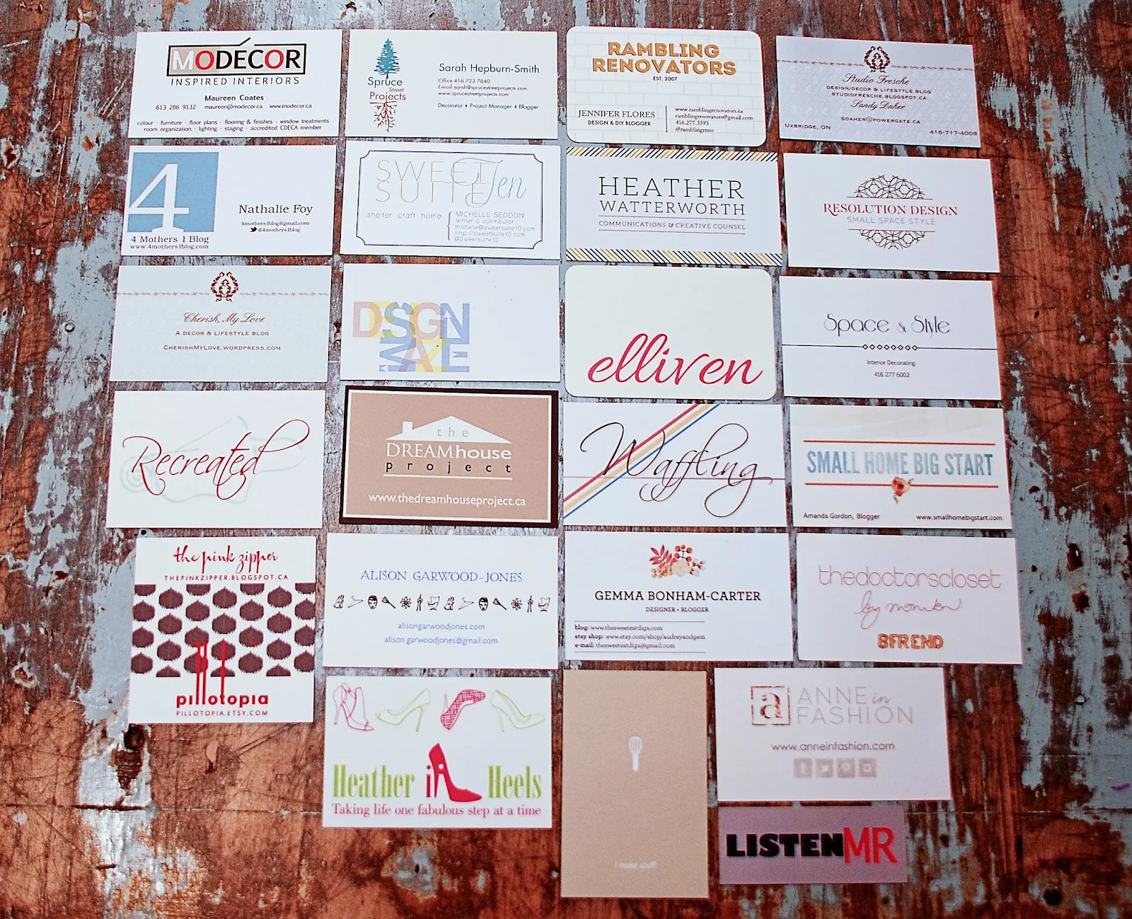 Blogger Business Card Inspiration - Rambling Renovators