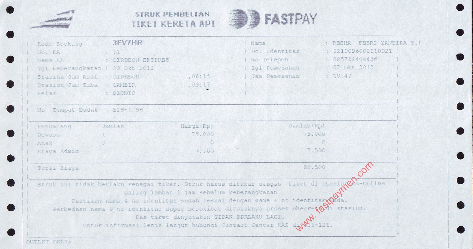 Contoh Spanduk & Struk - FASTPAY PPOB TERLENGKAP