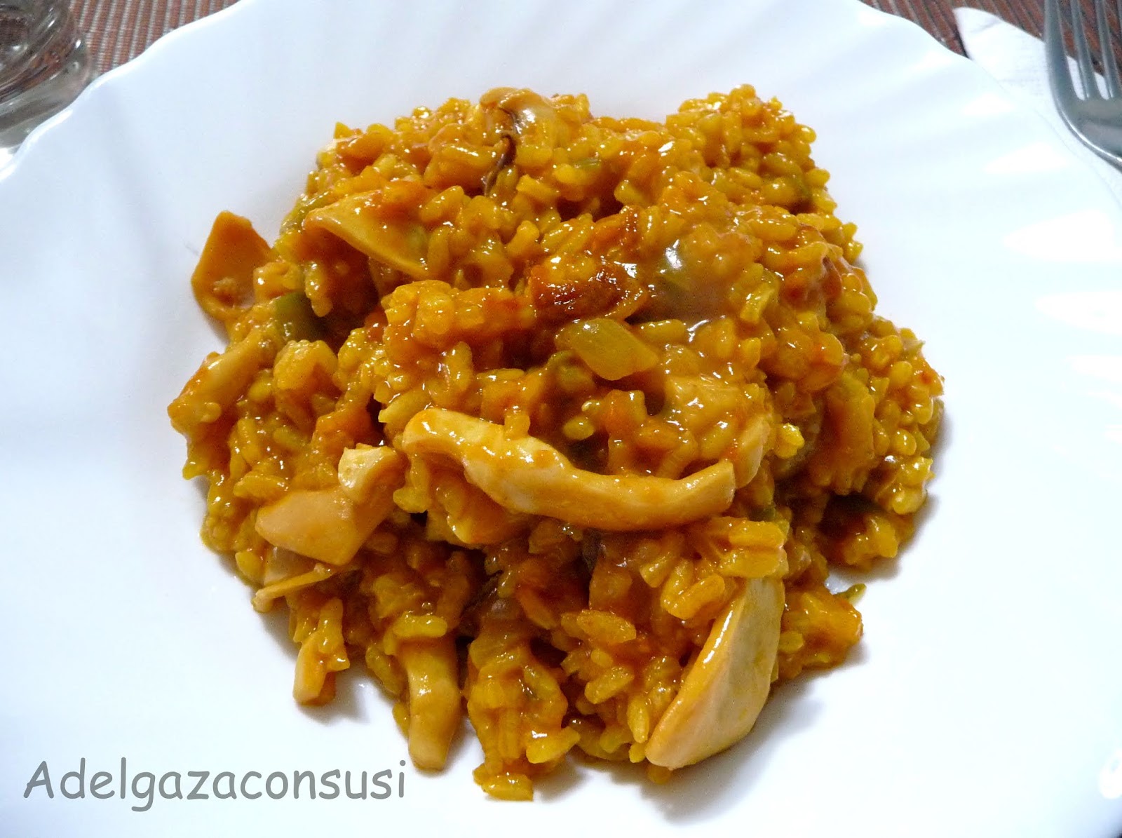 Recetas Light - Adelgazaconsusi: Arroz con calamares, muy sencillo