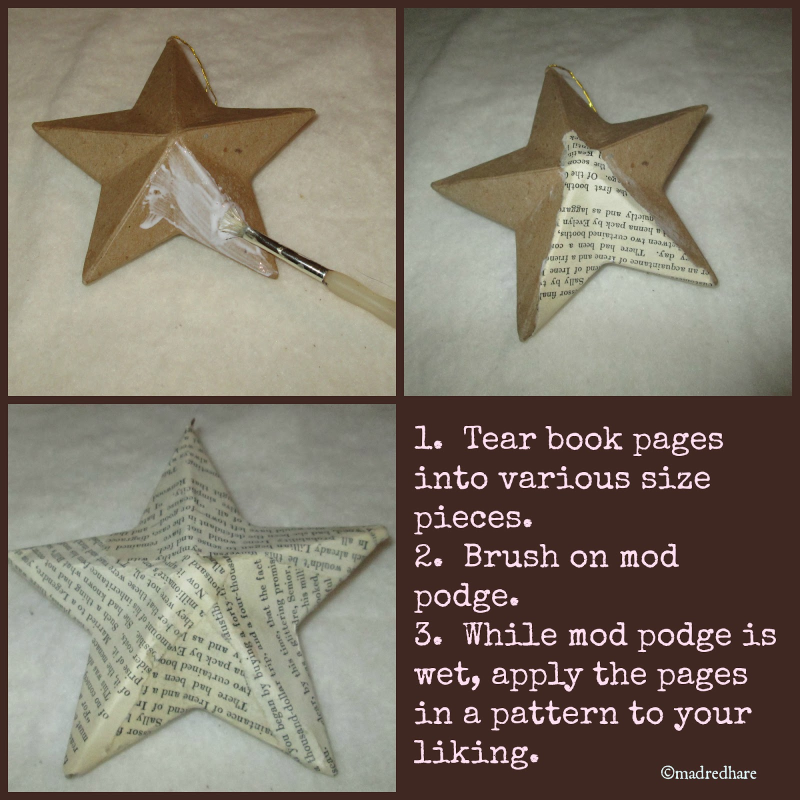 Mad Red Hare: Book Page Stars