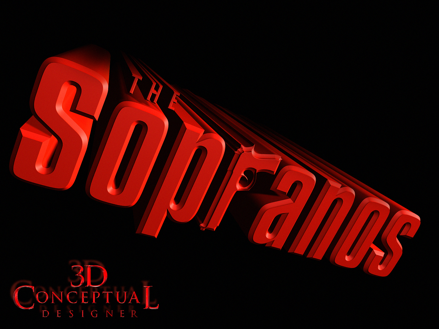 3DconceptualdesignerBlog: Project Review: The Sopranos 3D Logo ...