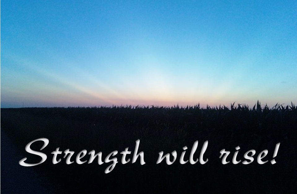 The Inspired Woman: Strength Will Rise As We Wait - Really?