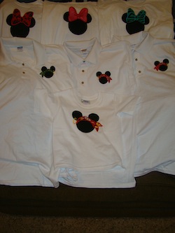 SAME Monogram: Adult Mickey and Minnie Shirts and Polos