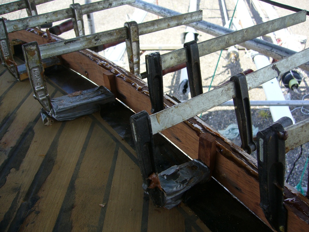 Storebro 34 Rebuilt: Toe Rail and Rubbing stroke