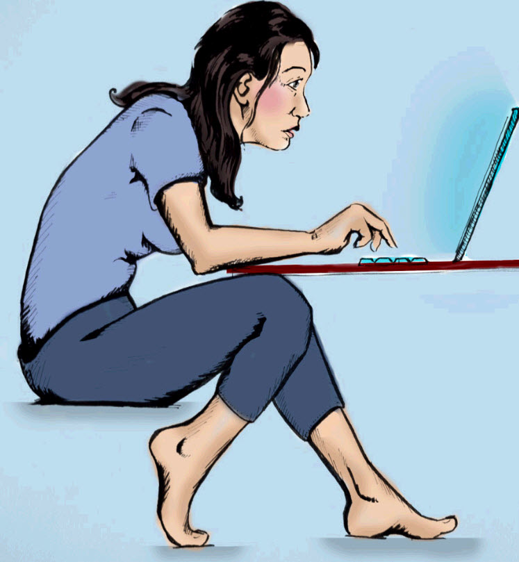 Bad Computer Posture Can Shorten Your Life ~ Posture school
