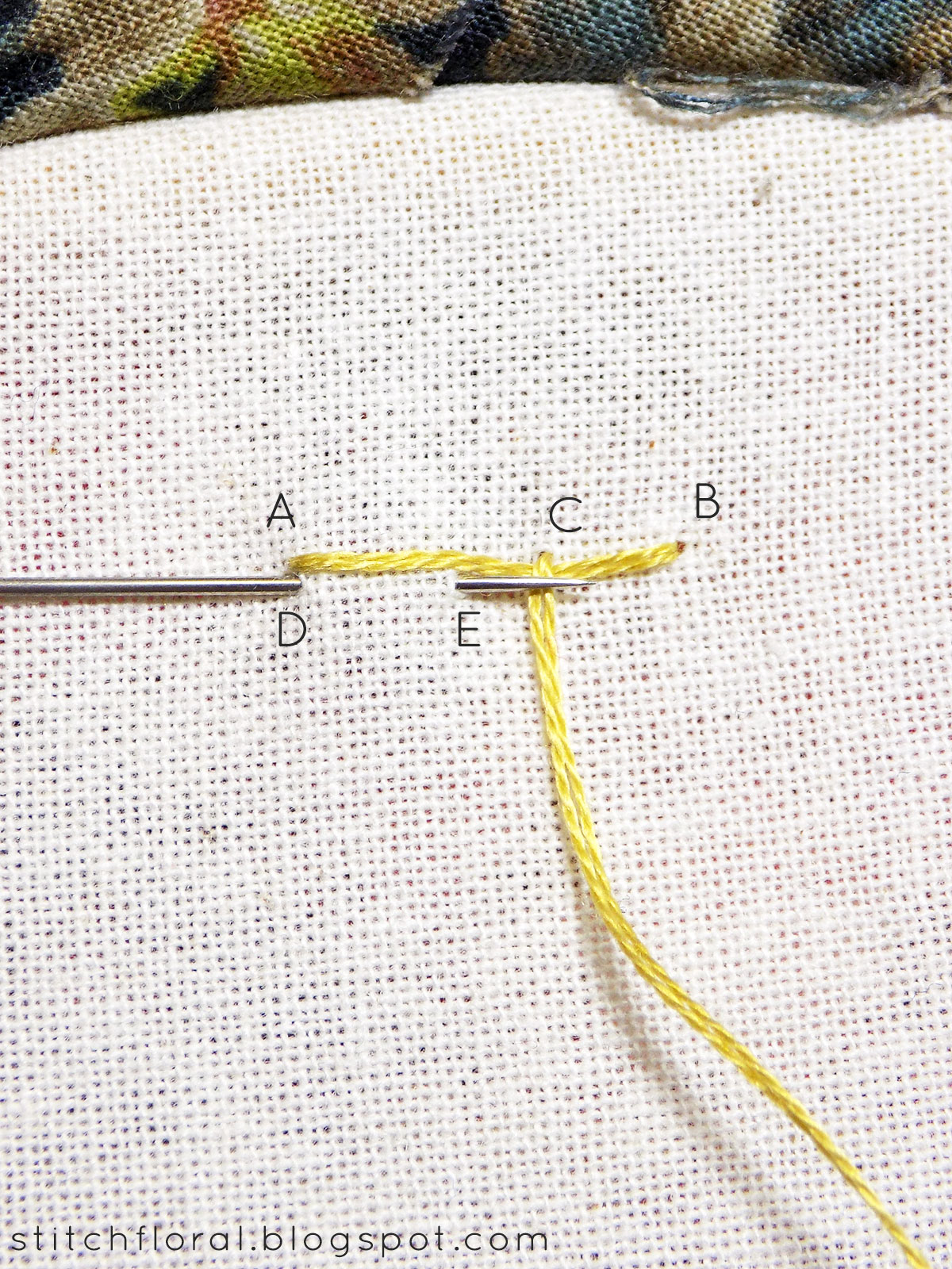 Closed cretan stitch - Stitch Floral