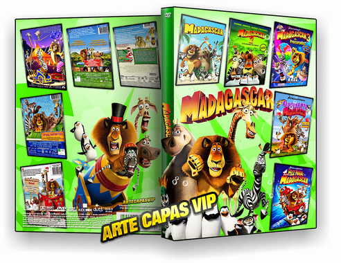 MADAGASCAR 5 EM 1 | arte capas vip