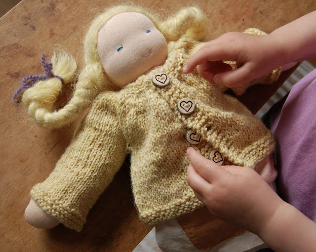 Natural Earth Farm: Free Baby Doll Cardigan Knitting Pattern