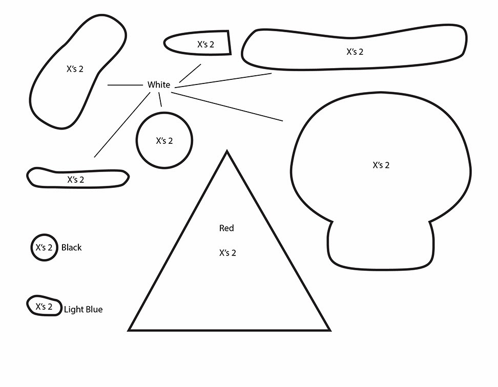 How to Make a Buru Buru Dog Ornament plushie tutorial