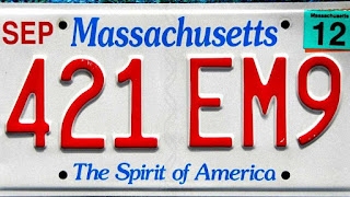 Vehicle registration plates of Massachusetts