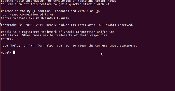 How to set as default pager less connecting mySql by using Ubuntu System