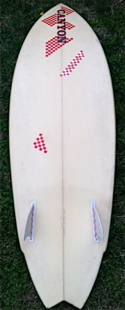 : Board Collector: A pre-Rusty, Rusty twin fin for Rusty.