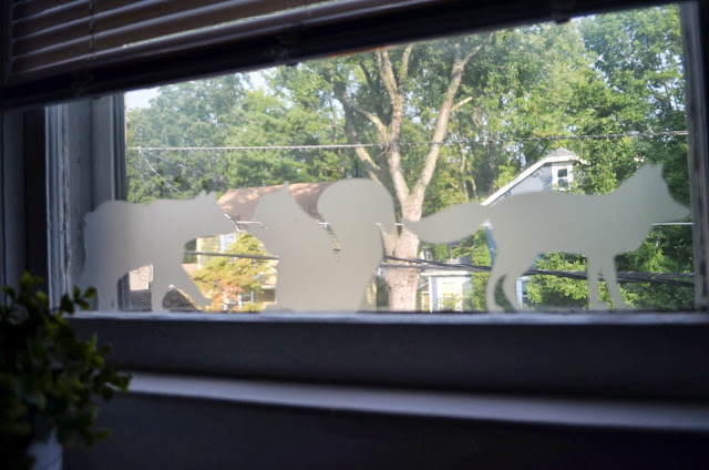 In the Little Yellow House: Woodland Animal Window Silhouettes