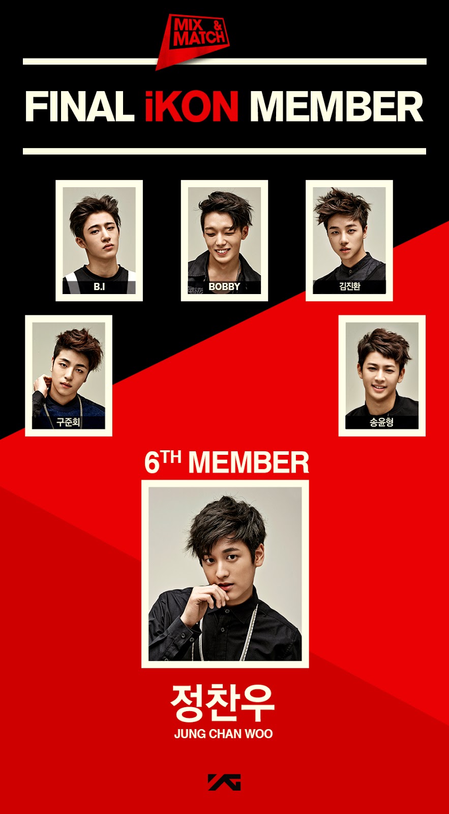 iKON official 6th member - Jung Chanwoo - iKON YG - The Latest Updates ...