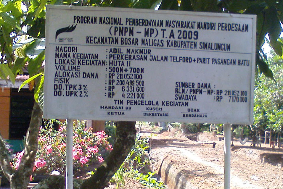 BLOG PUTRA DAERAH KUTAI TIMUR: Sample/Contoh Plang Proyek PNPM Mandiri ...