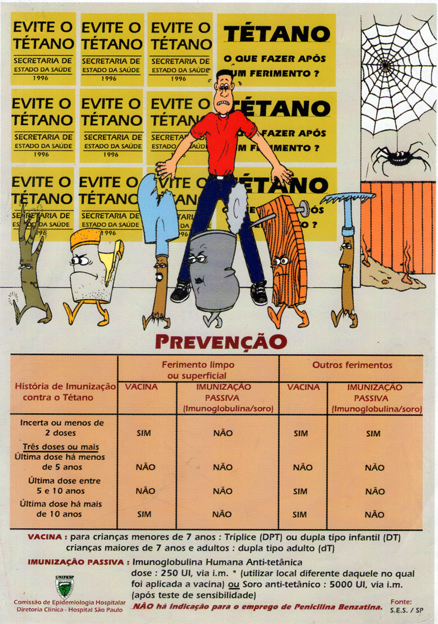 Humor na Saúde: Campanha contra o Tétano