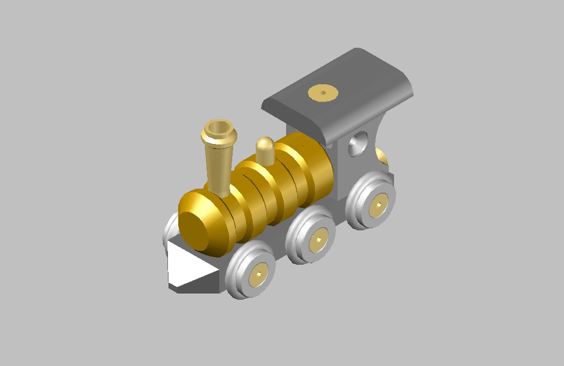 Cole's Engineering Portfolio: CAD Train Model