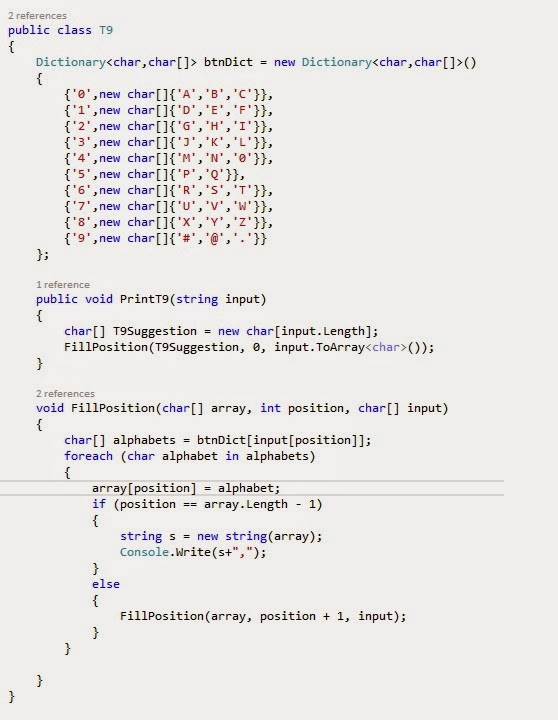 Interview Coding Questions: T9 Dictionary