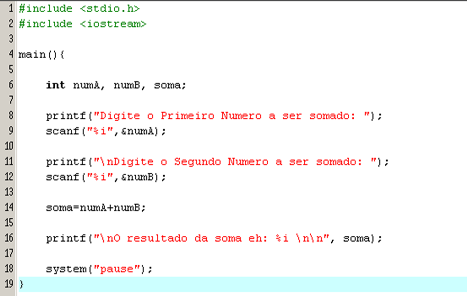Somando Dois Números em C ~ Tecla Ti