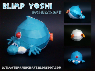 Blimp Yoshi Papercraft | Papercraft Paradise | PaperCrafts | Paper ...