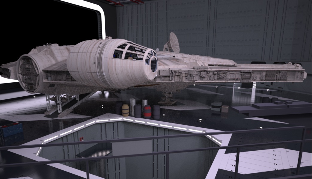 Stinson's All Things Star Wars Blog: Millennium Falcon and Deathstar ...