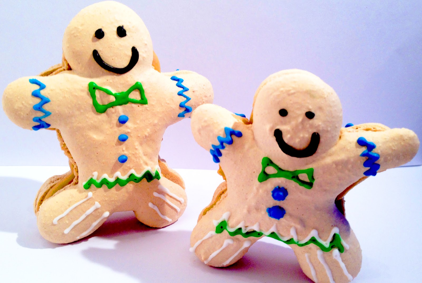 Macaron Me: Gingerbread Man Macarons with Gingerbread Cookie Dough ...