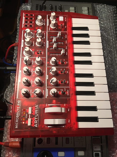 MATRIXSYNTH: Arturia Microbrute Transparent RED Special Edition